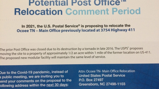 Potential Post Office Relocation Comment Period Open Ocoee, Tn – Polk ...