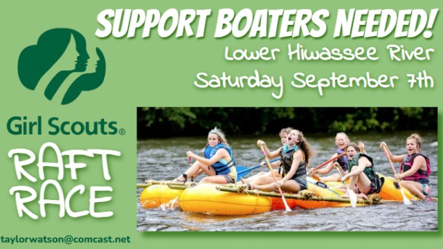 9/7 The Girl Scout Raft Race Reliance, TN – Polk County Tennessee EVENTS